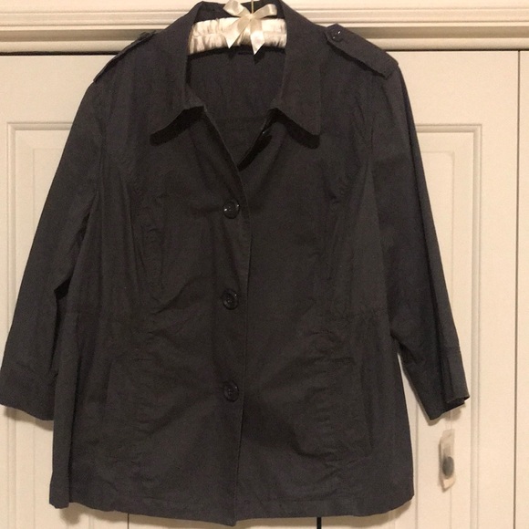 Style & Co. | Jackets & Coats | Dark Slate Jacket | Poshmark